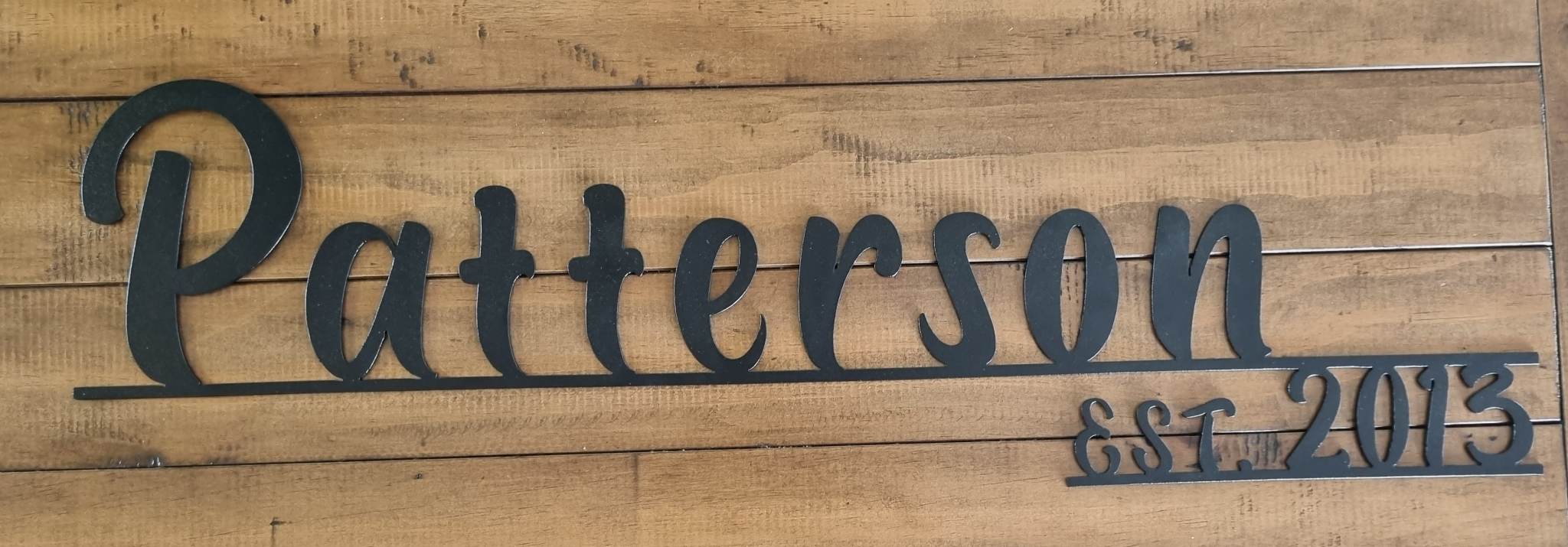 Name and Date - Established Sign – Cut Wright Designs